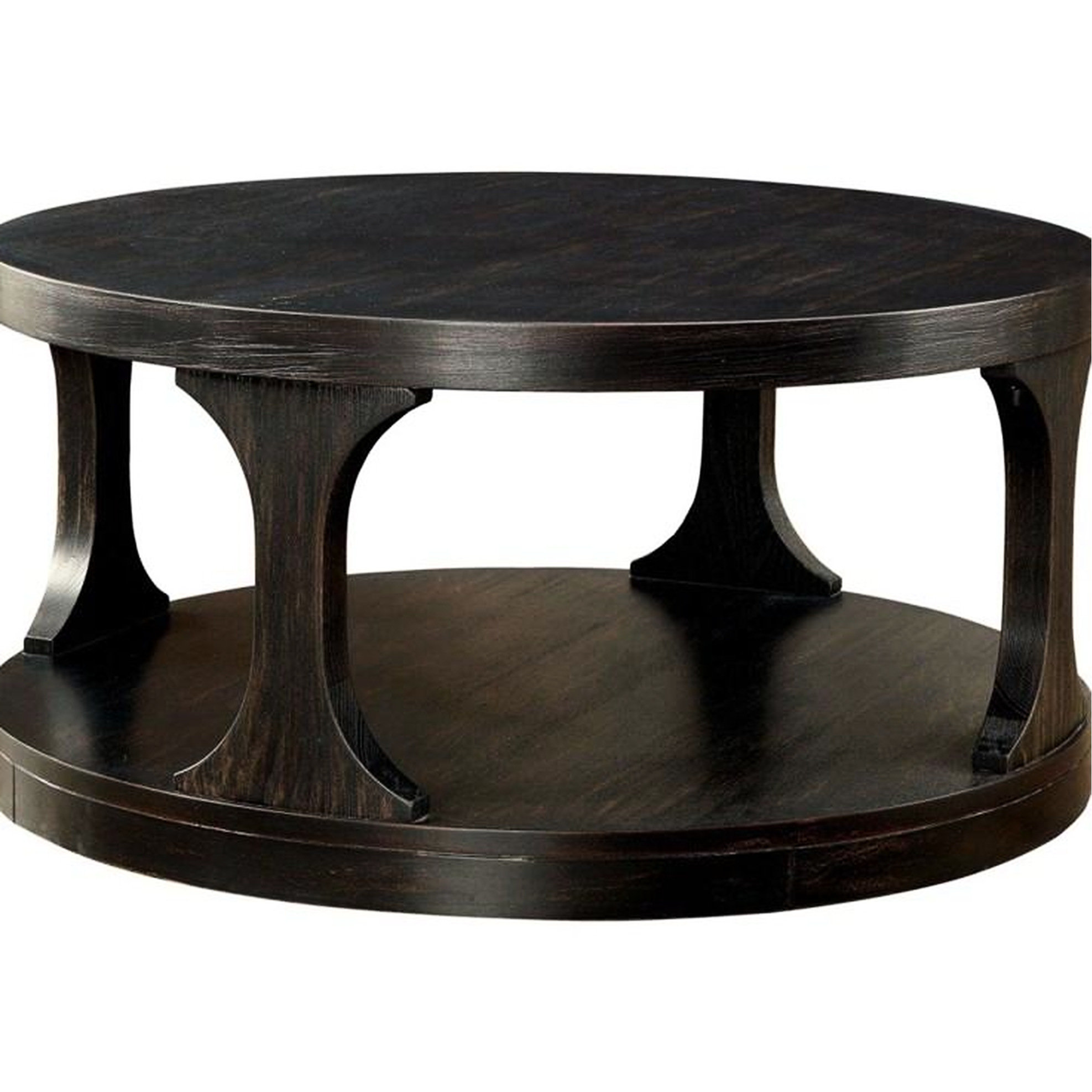 Red Barrel Studio® 36-Inch Wide 18-Inch High Round Solid Wood Coffee ...
