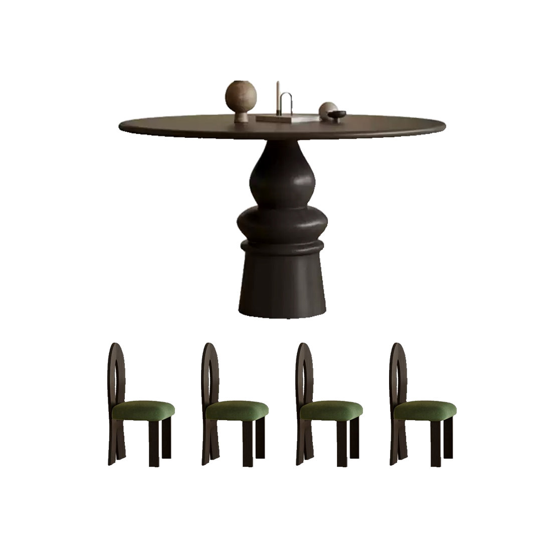 Beicang Home Medieval Style Round Dining Table | Wayfair