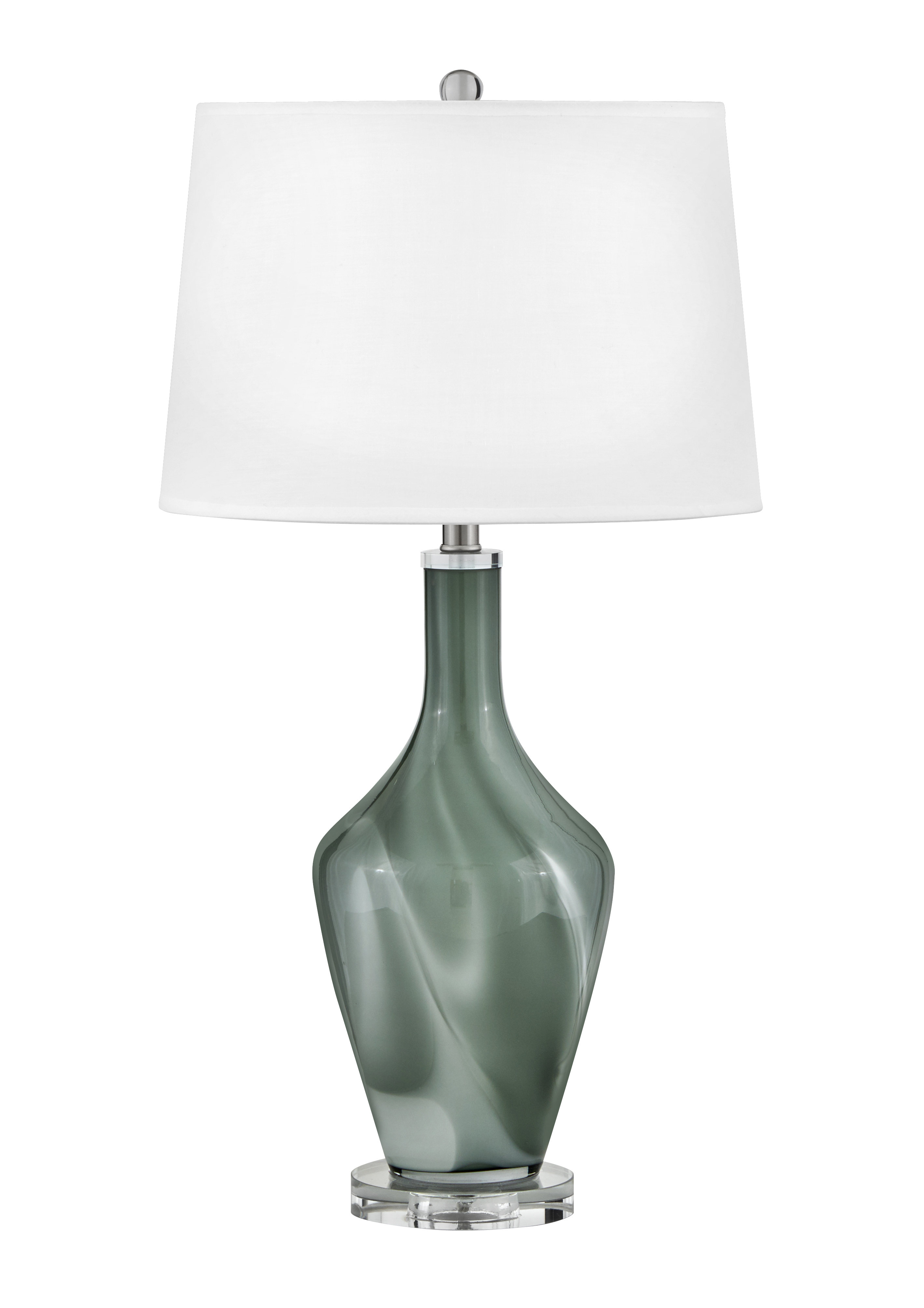 Medallion Lighting Glass USB Table Lamp | Wayfair