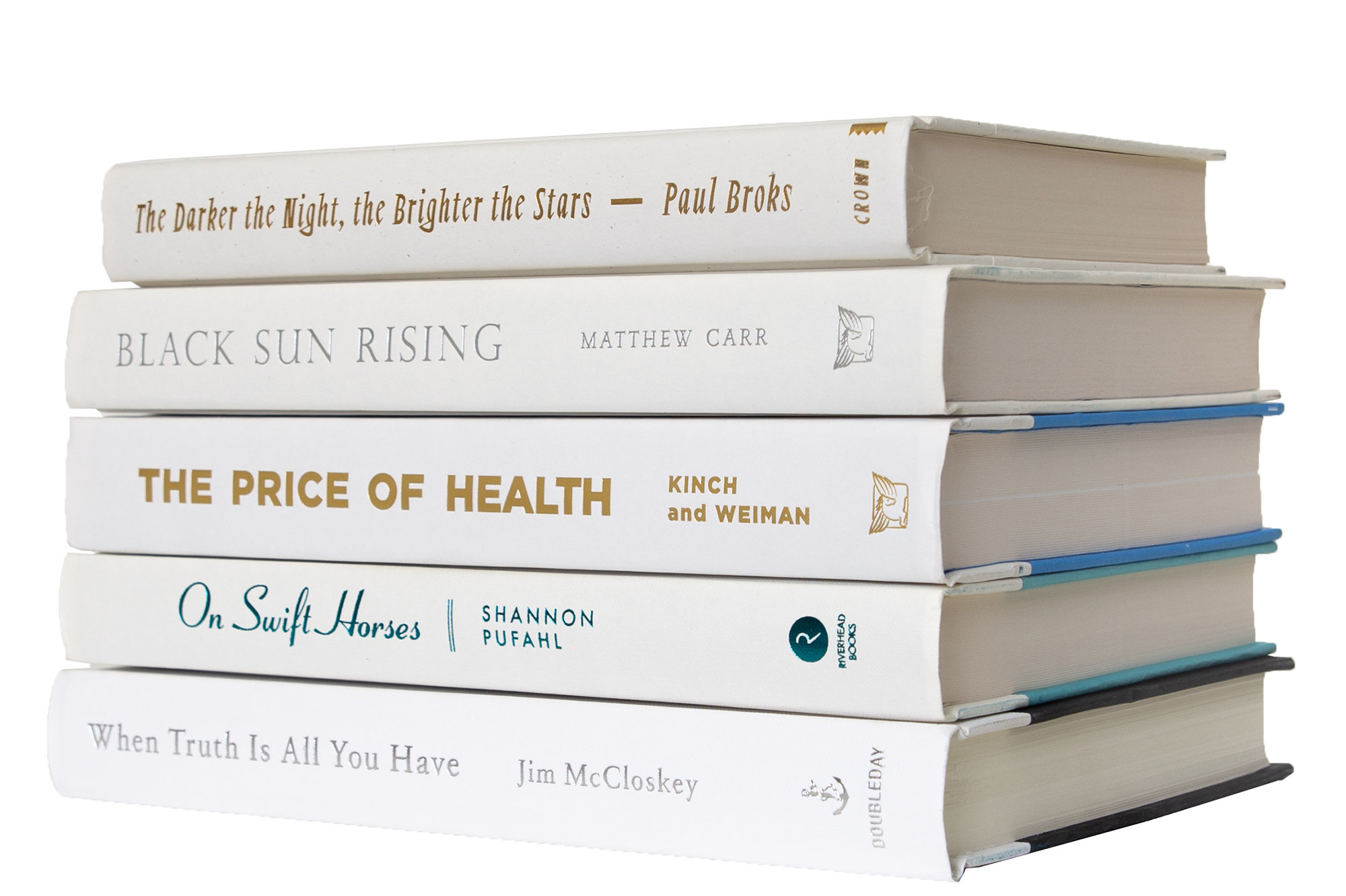 Booth & Williams Modern Snowfall Book Stack, S/5 & Reviews | Perigold