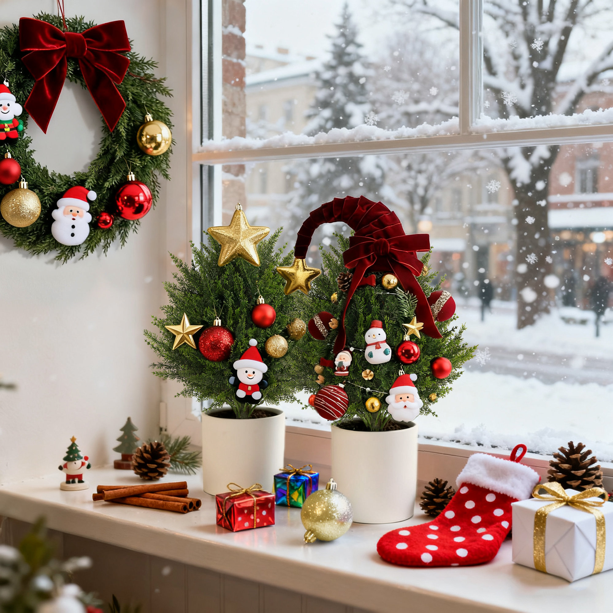 Vitalismo 22"Artificial Simulation Cedar Suit Tower Shaped Leaf Tree ...