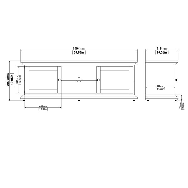 Sand & Stable™ Vilnius TV Stand for TVs up to 65" & Reviews | Wayfair