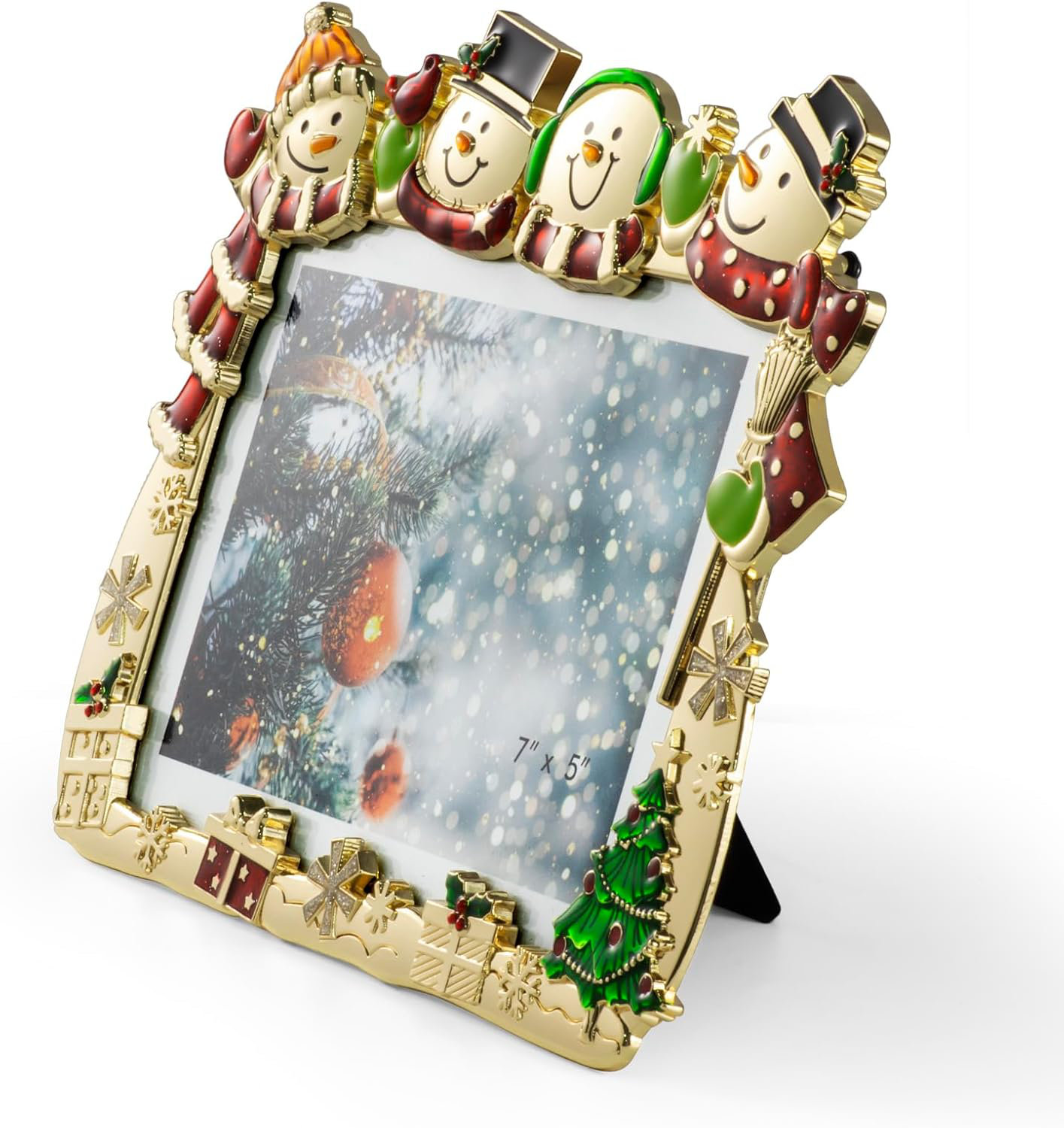 The Holiday Aisle® Picture Photo Frame 5x7 Inch Snowflake Christmas ...