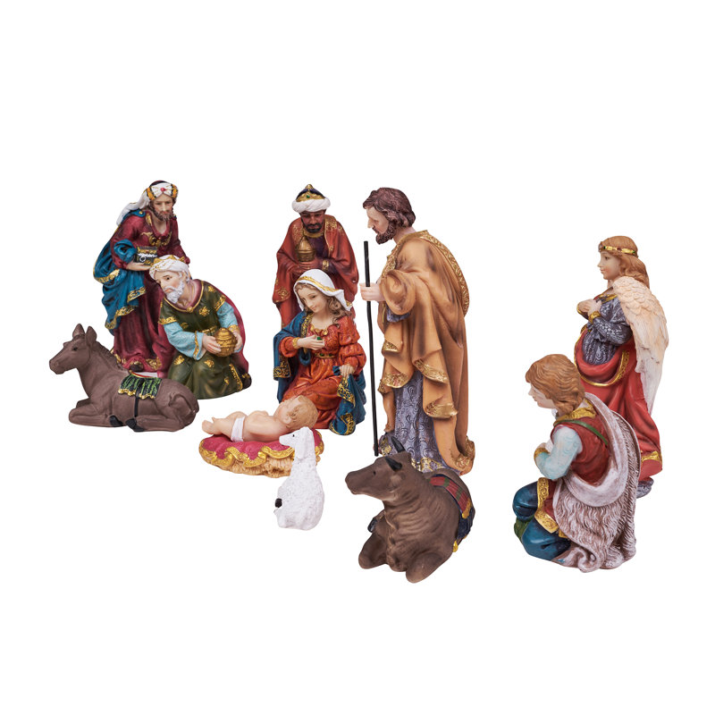 The Holiday Aisle® 11 Piece Nativity Figurine Set & Reviews | Wayfair
