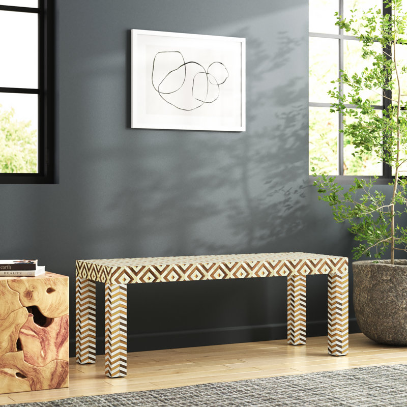 Joss & Main Jacob Wood Bench | Joss & Main