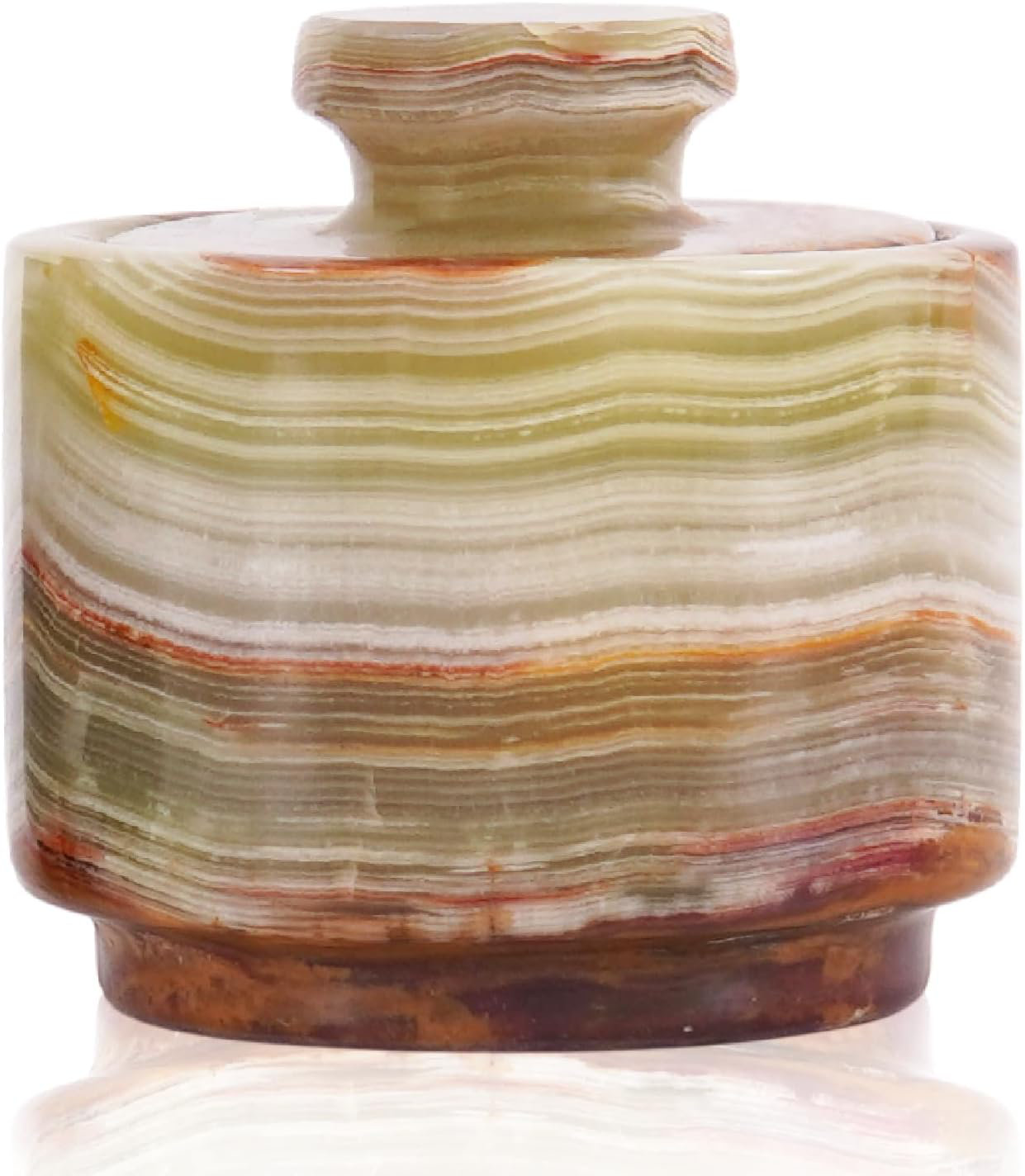 Artreestry Atreestry Green Marble Salt Box with Lid – Handcrafted 3 ...