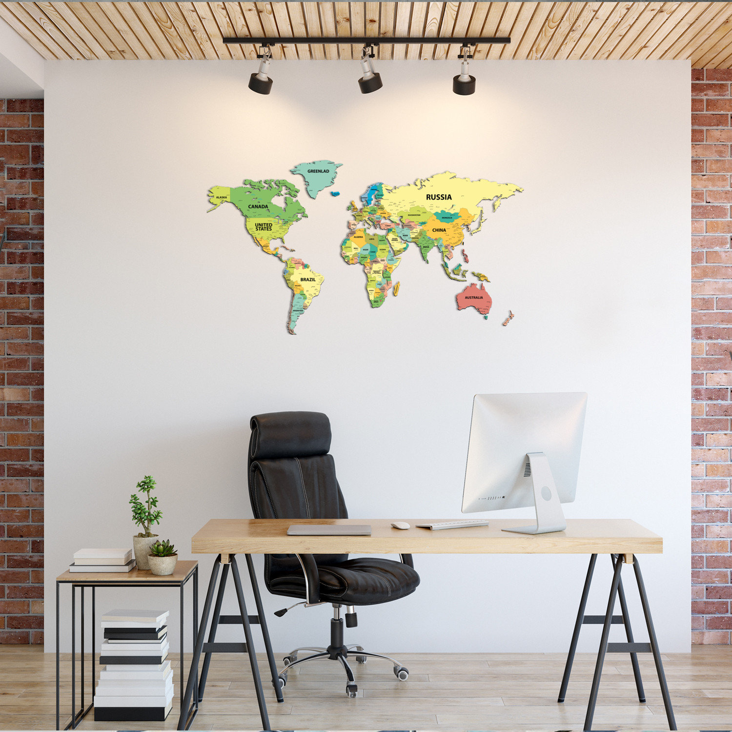 Williston Forge World Map - Political Map | Wayfair.ie