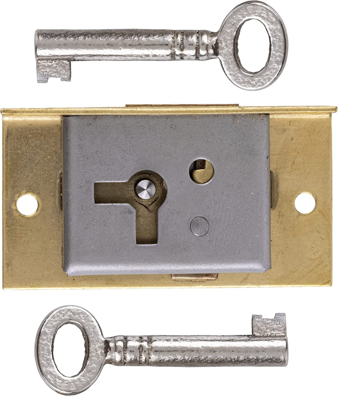 UNIQANTIQ HARDWARE SUPPLY Small Half Mortise Lock with Two Skeleton ...