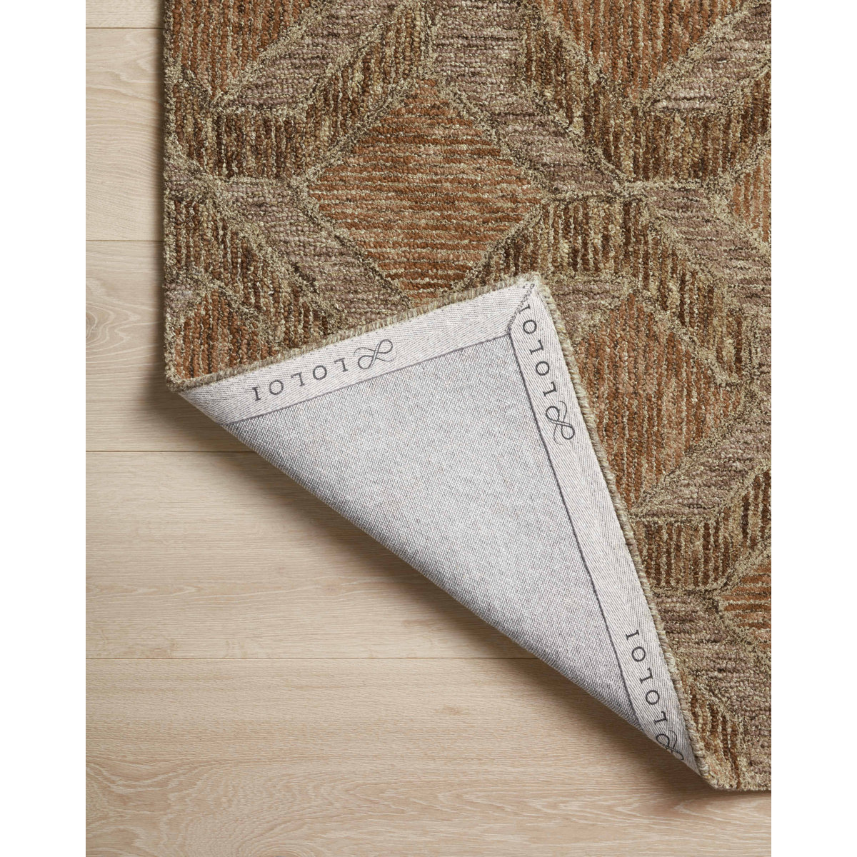 Union Rustic Kadidia Geometric Hand Tufted Wool Area Rug in Rust/Bark ...