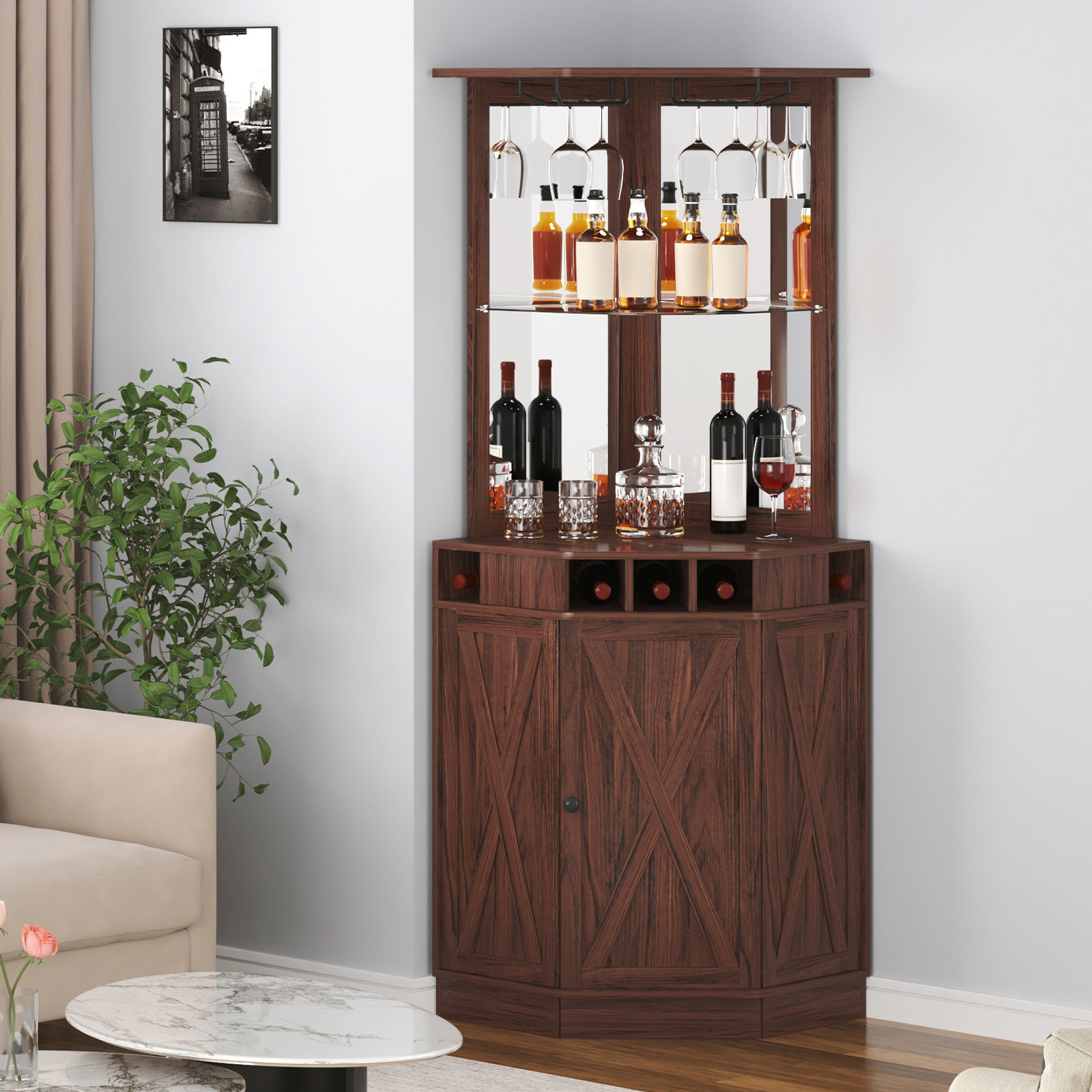 Breakwater Bay Bearce 14.8'' Bar Cabinet & Reviews - Wayfair Canada