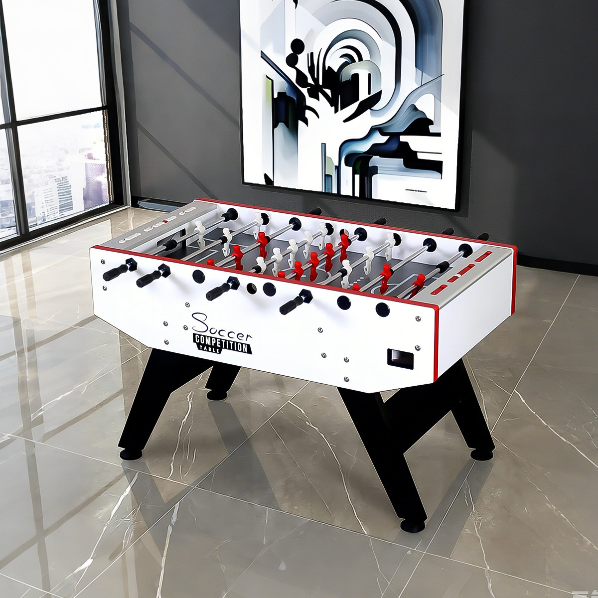 TERIXA 56"Modern Foosball Table with Telescopic Rods | Wayfair