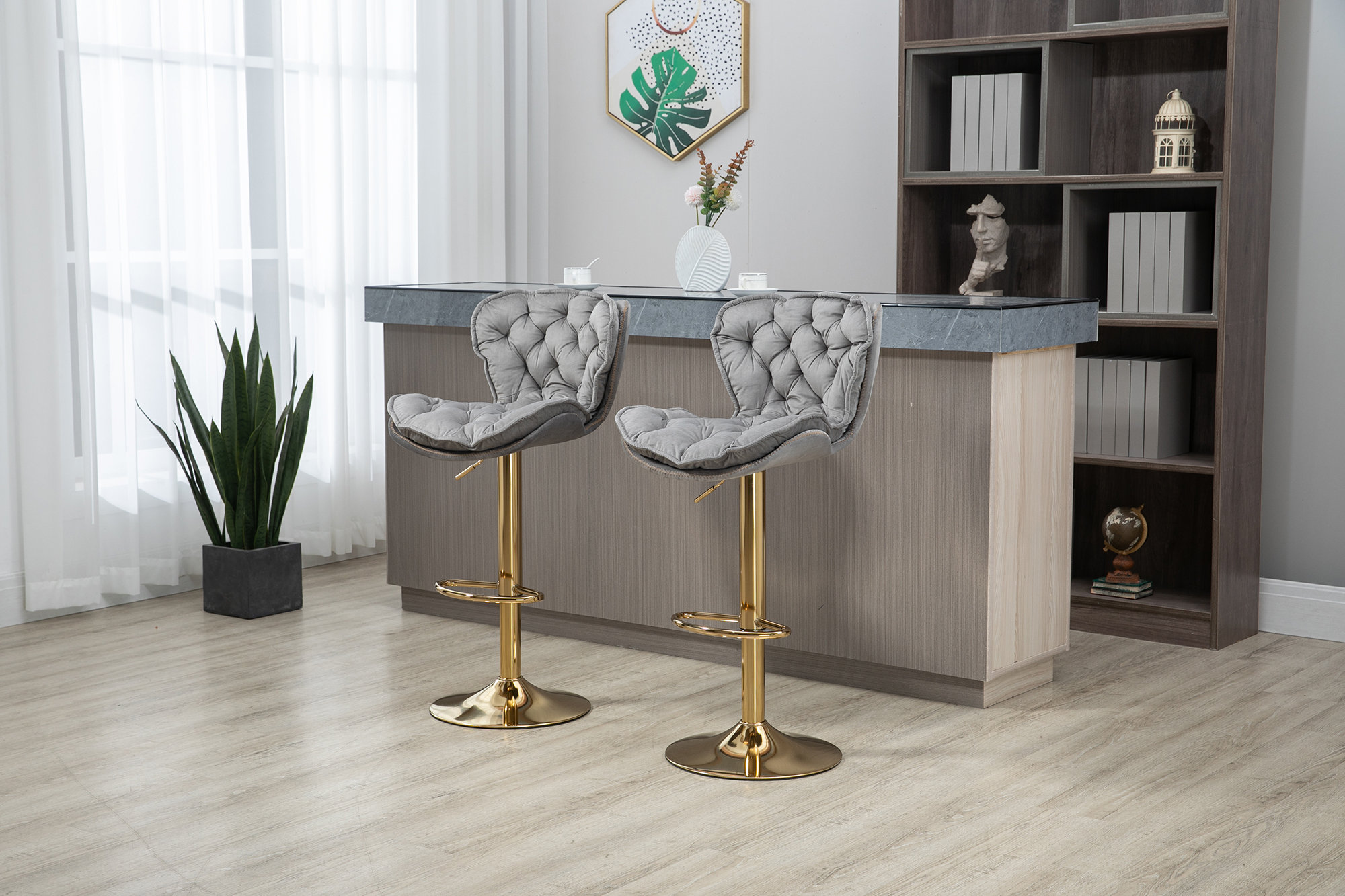 Mercer41 Counter Height Dining Chairs 2PC/SET - Wayfair Canada