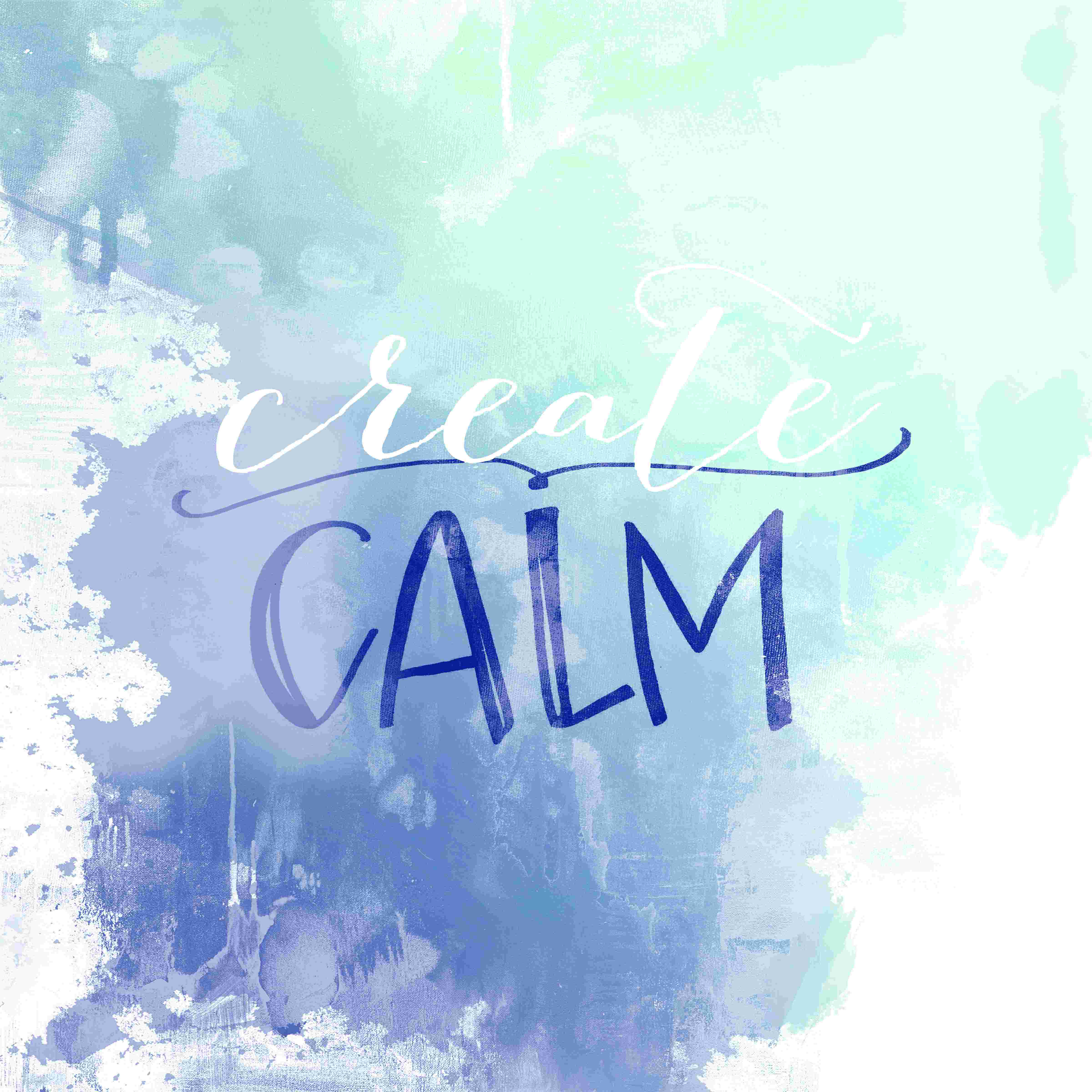 Trinx Create Calm Watercolor Splash - Wrapped Canvas Textual Art | Wayfair