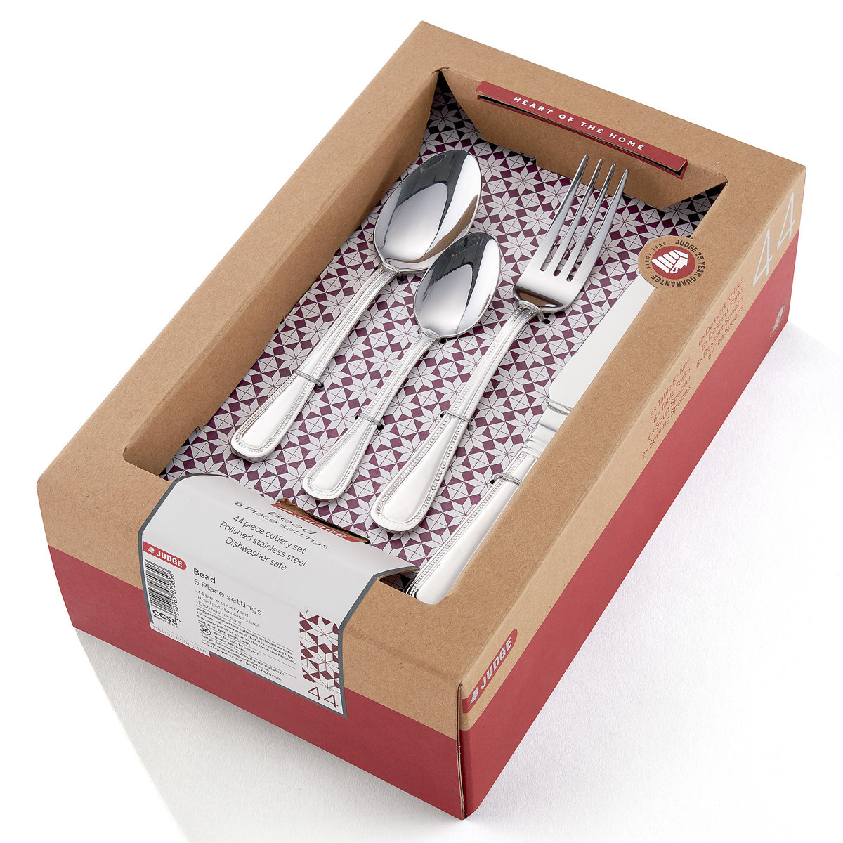 Judge, Bead - 44 Piece Cutlery Set, Service for 6 & Reviews | Wayfair.co.uk