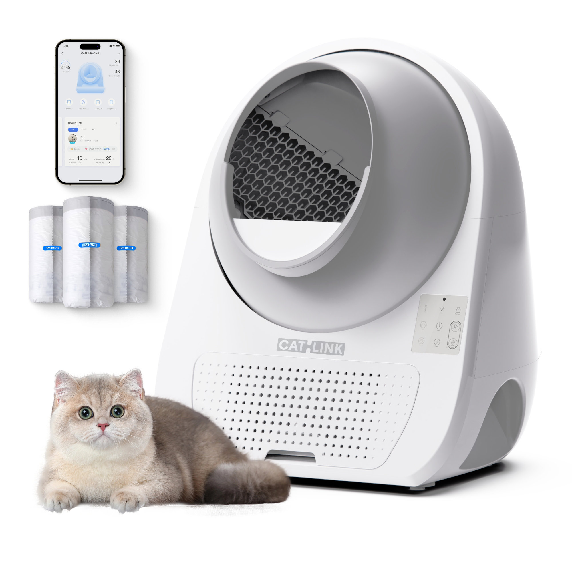 Catlink Luxury Pro-X Automatic Cat Litter Box – Premium Self-Cleaning ...