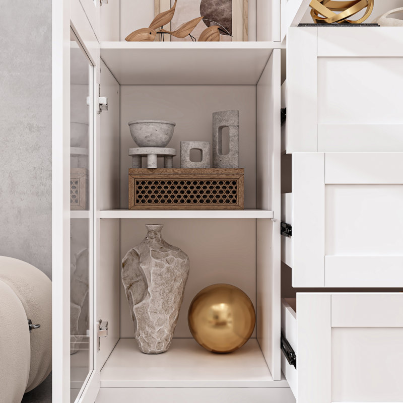 Morinome 3 Drawer Living Room Display Case | Wayfair