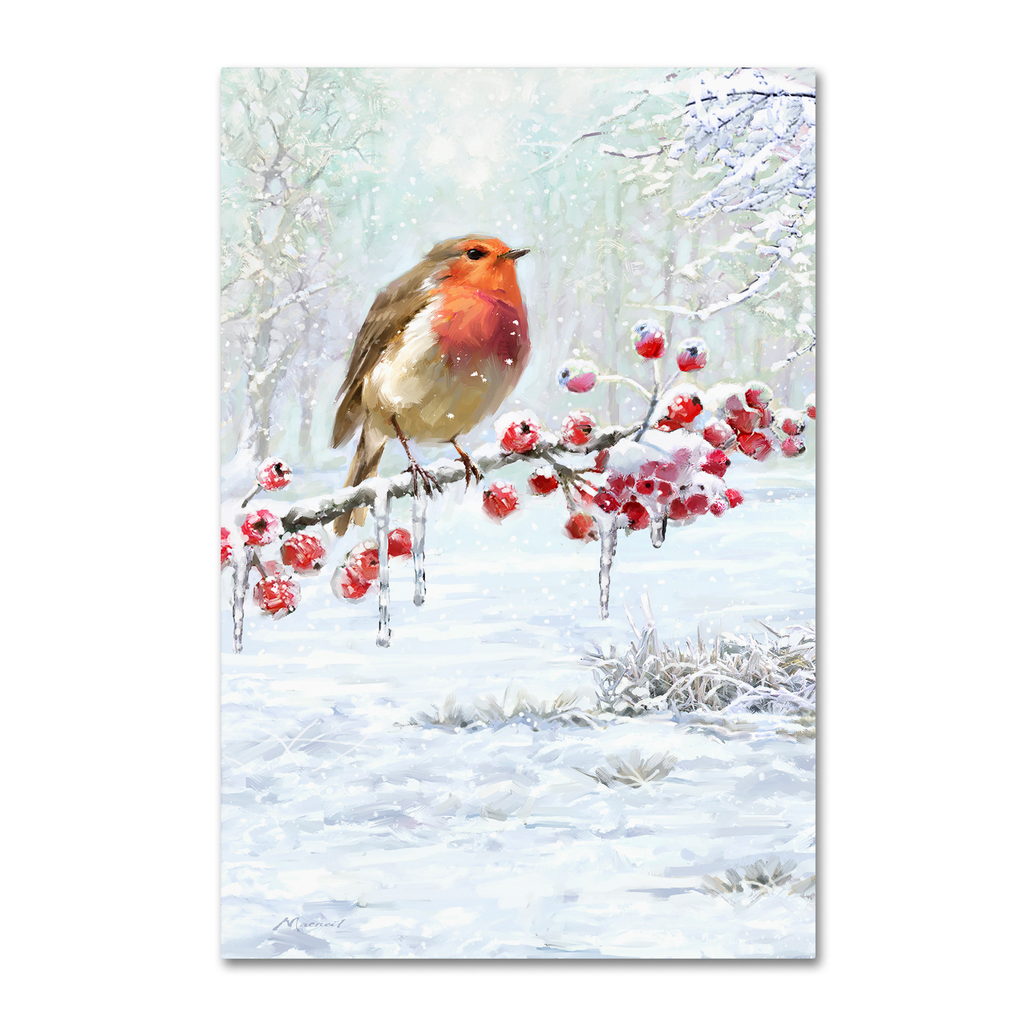 Red Barrel Studio® Armand 'Robin' Print on Canvas | Wayfair