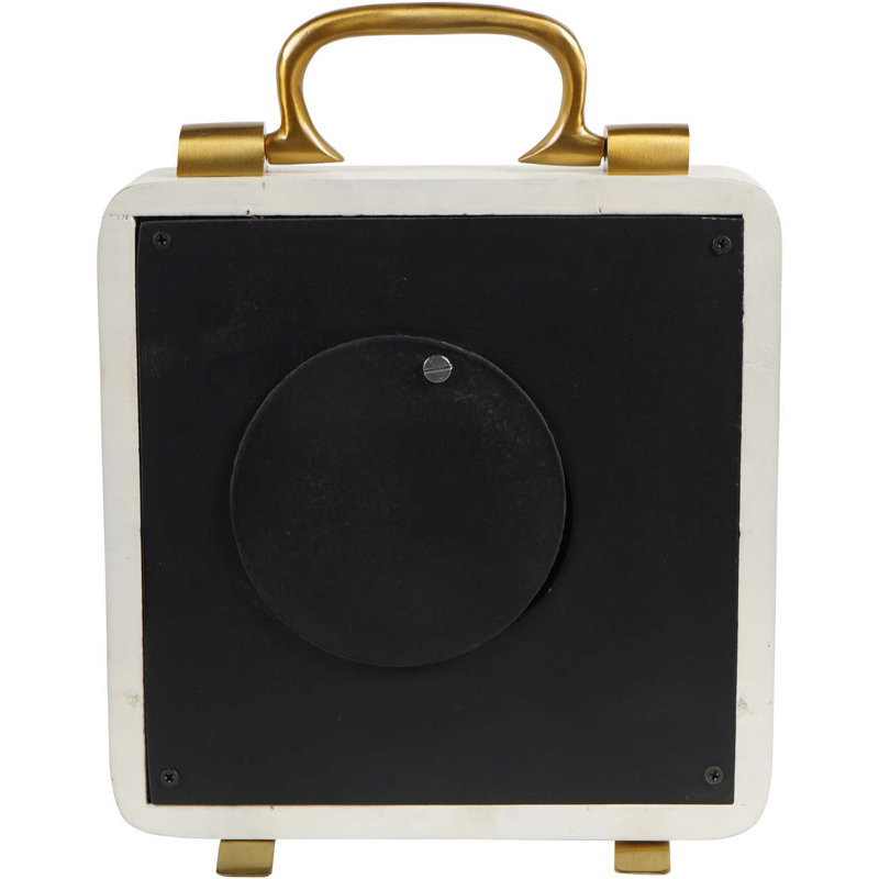 Fairmont Park Aliliana Analogue Aluminium Mechanical Tabletop Clock ...