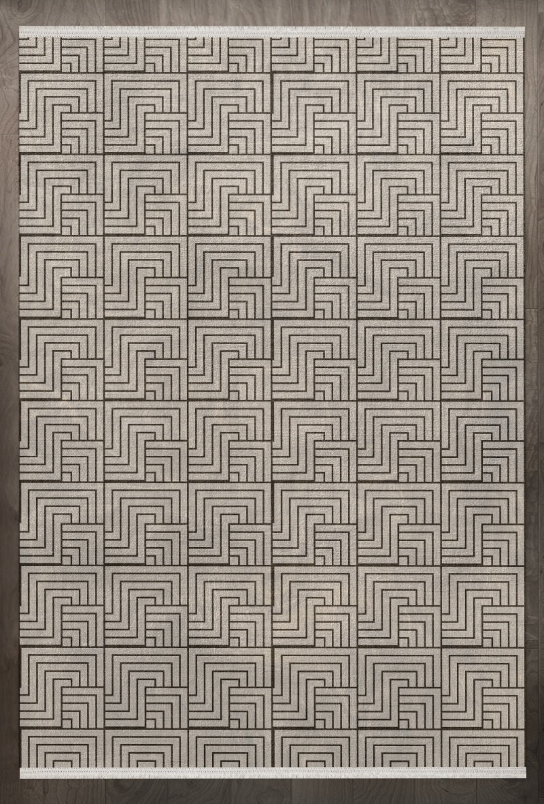 Corrigan Studio® Geometric Cotton Wool Rectangle Area Rug | Wayfair