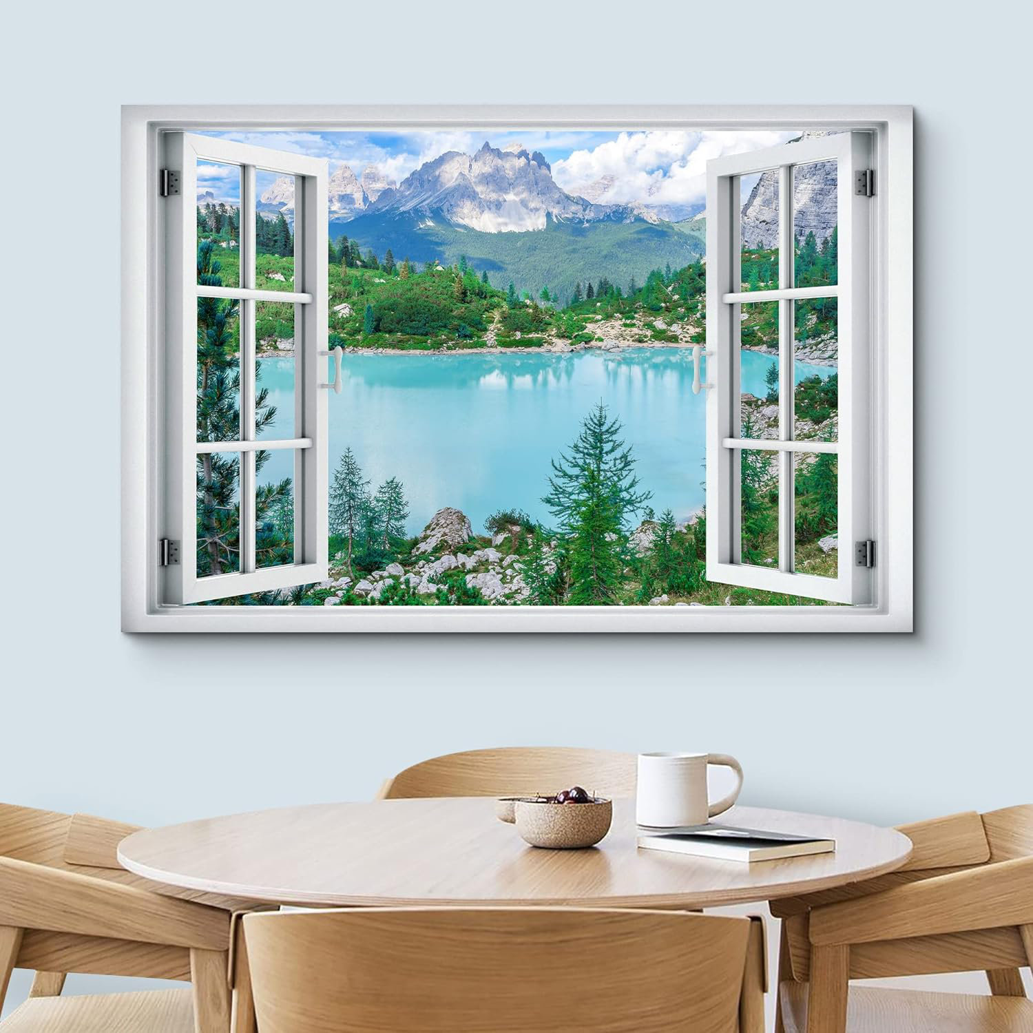 IDEA4WALL Window Scenery " Window View Colorado Forest Lake Mountain ...