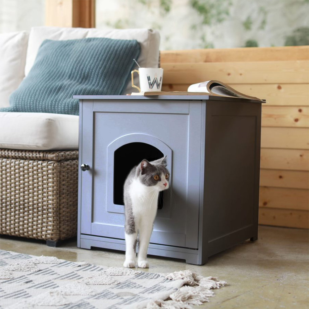 Merry Products Wood Litter Box Enclosure & Reviews | Wayfair