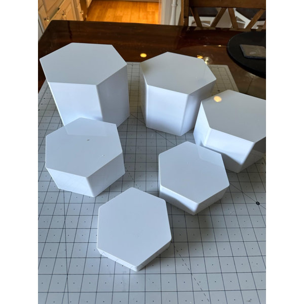 MODVAT 6Pcs Acrylic Square Cube Display Base Buffet Risers | Wayfair