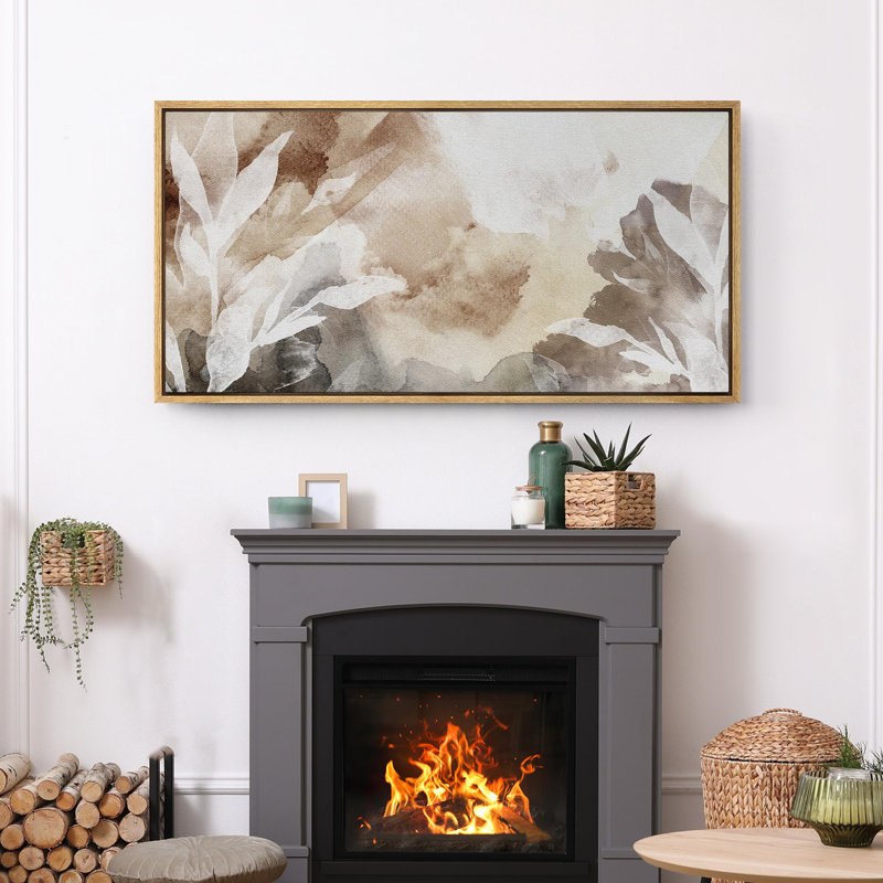 IDEA4WALL Whispers Of Nature Abstract Watercolor Botanical Decor Modern ...