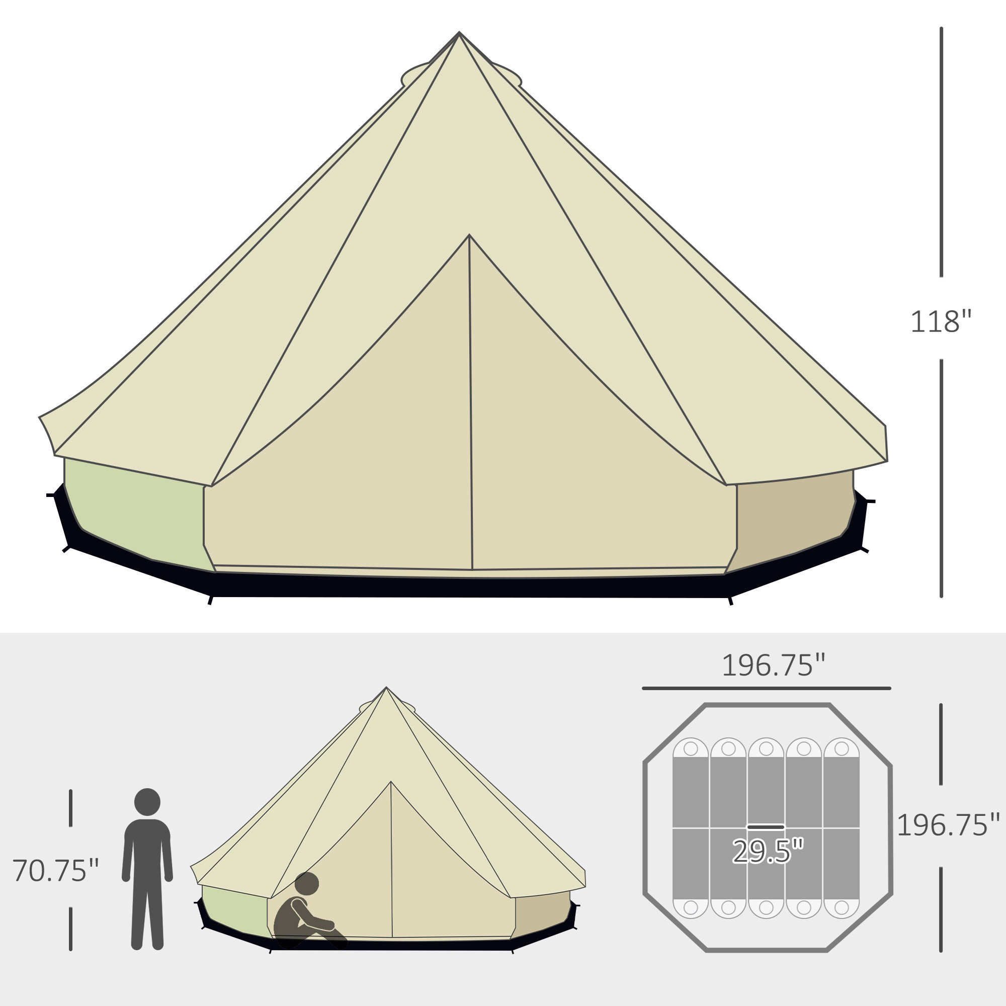 INLE 10-Person Yurt Tent | Wayfair
