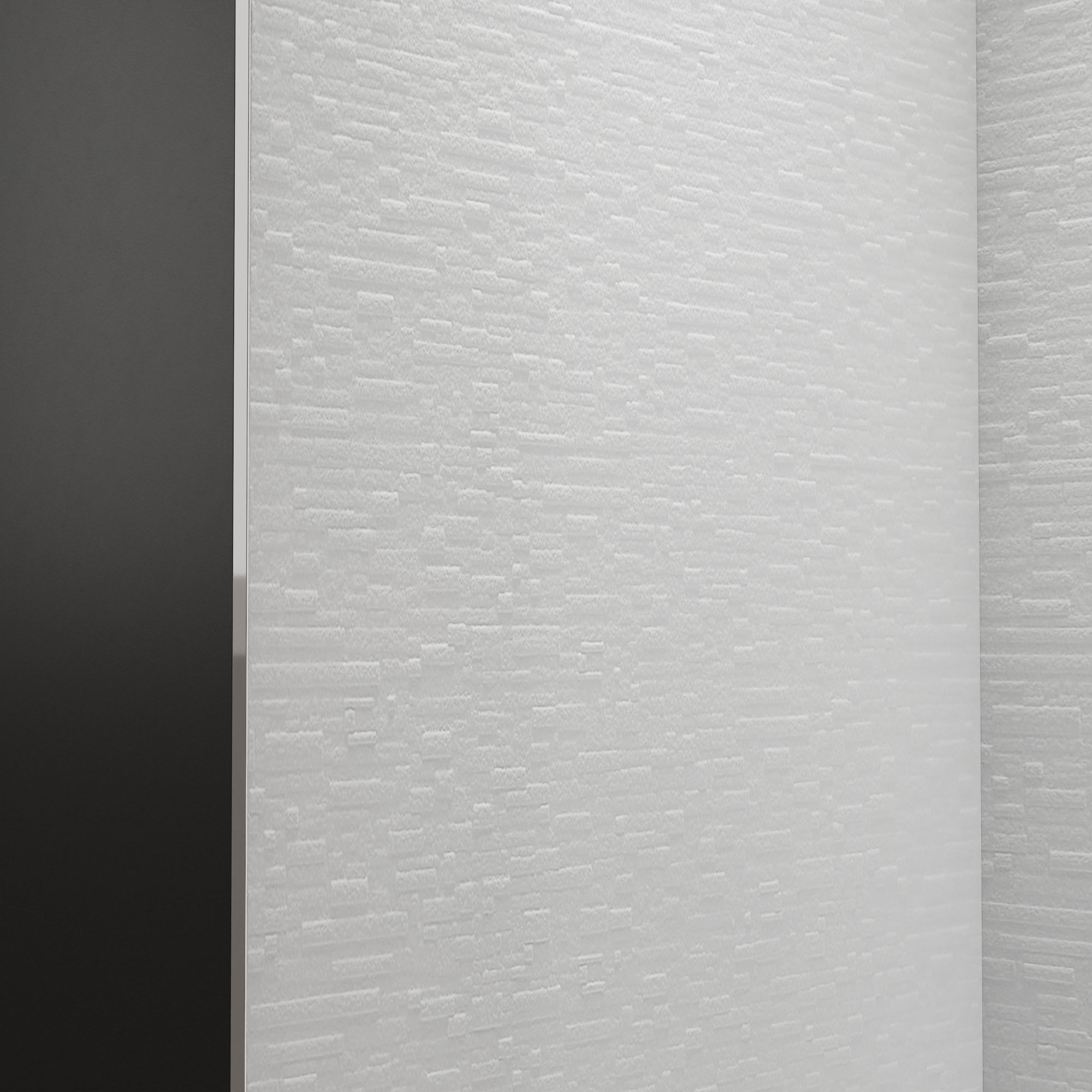 ExBrite 60" W 96" H Three Wall Composite Shower Wall Panel Surround ...