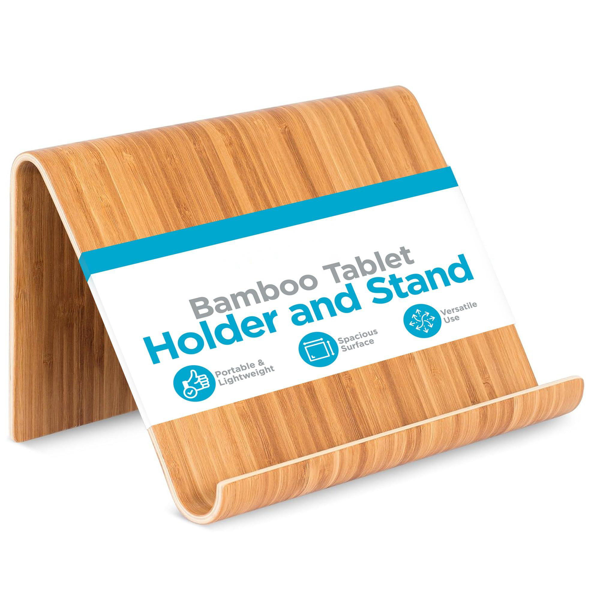 PRIMEX CABINETRY, INC. Bamboo Tablet Holder And Stand - Natural Wood ...