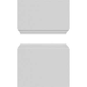 Ekena Millwork Square Non-Tapered Double Raised Panel PVC Endura-Craft ...