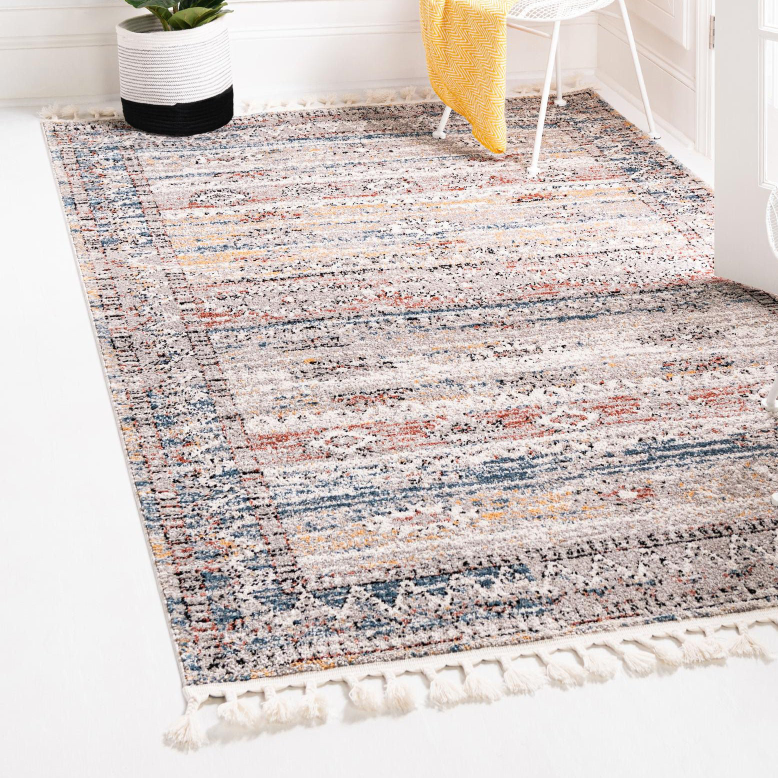 Loon Peak® Iroda Red/Blue/Yellow Area Rug & Reviews | Wayfair