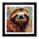 Alpen Home Sloth Palette Knife - Single Picture Frame Print on Wood ...