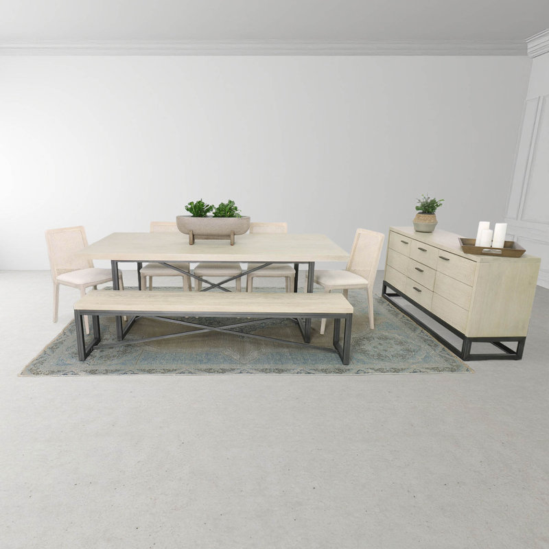 Wade Logan® Berkli Wood Bench | Wayfair