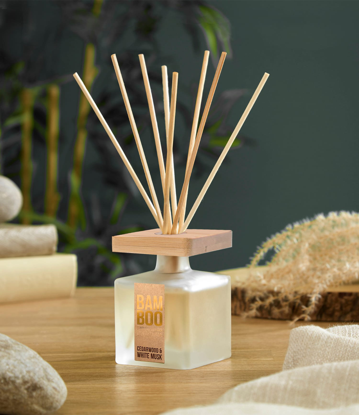 Bamboo by Heart & Home Cedarwood & White Musk - Bamboo Fragrance ...