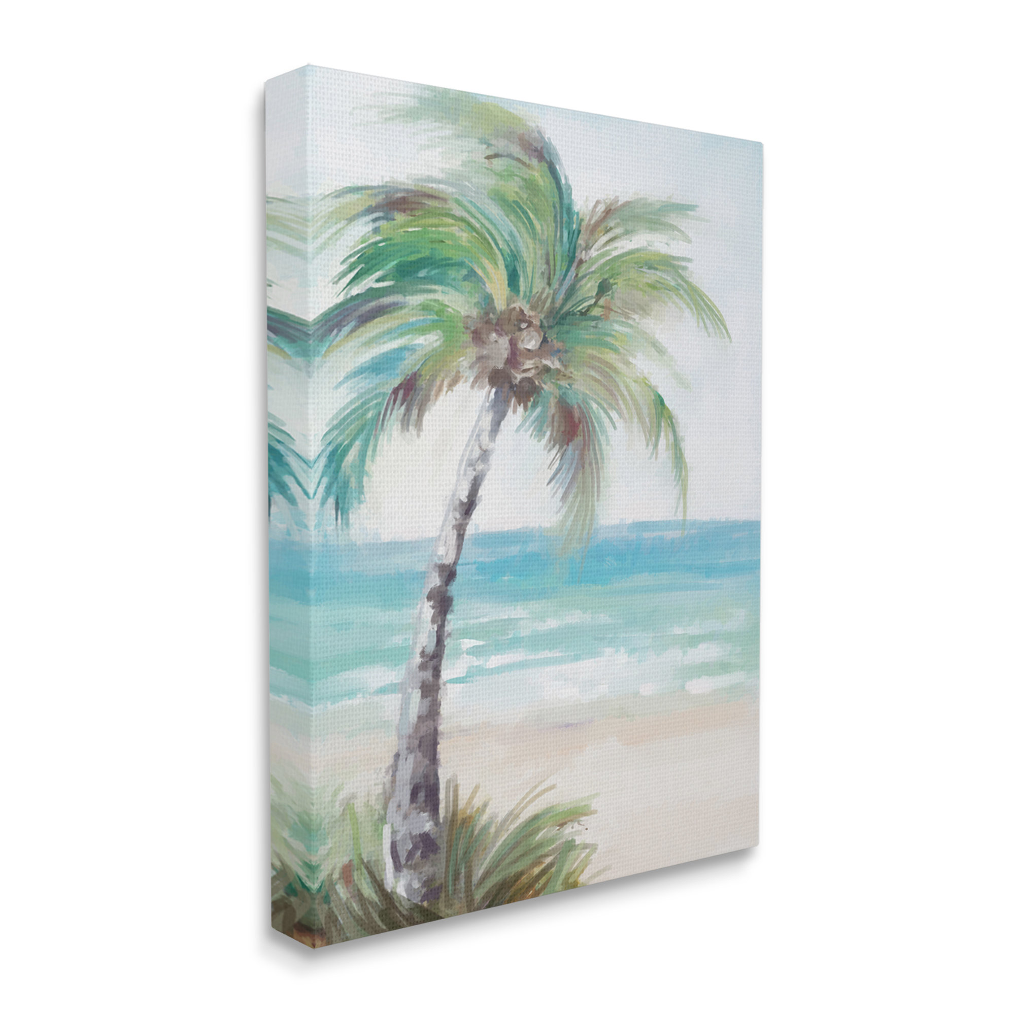 Highland Dunes Soft Palm Tree On Beach by Ziwei Li | Wayfair