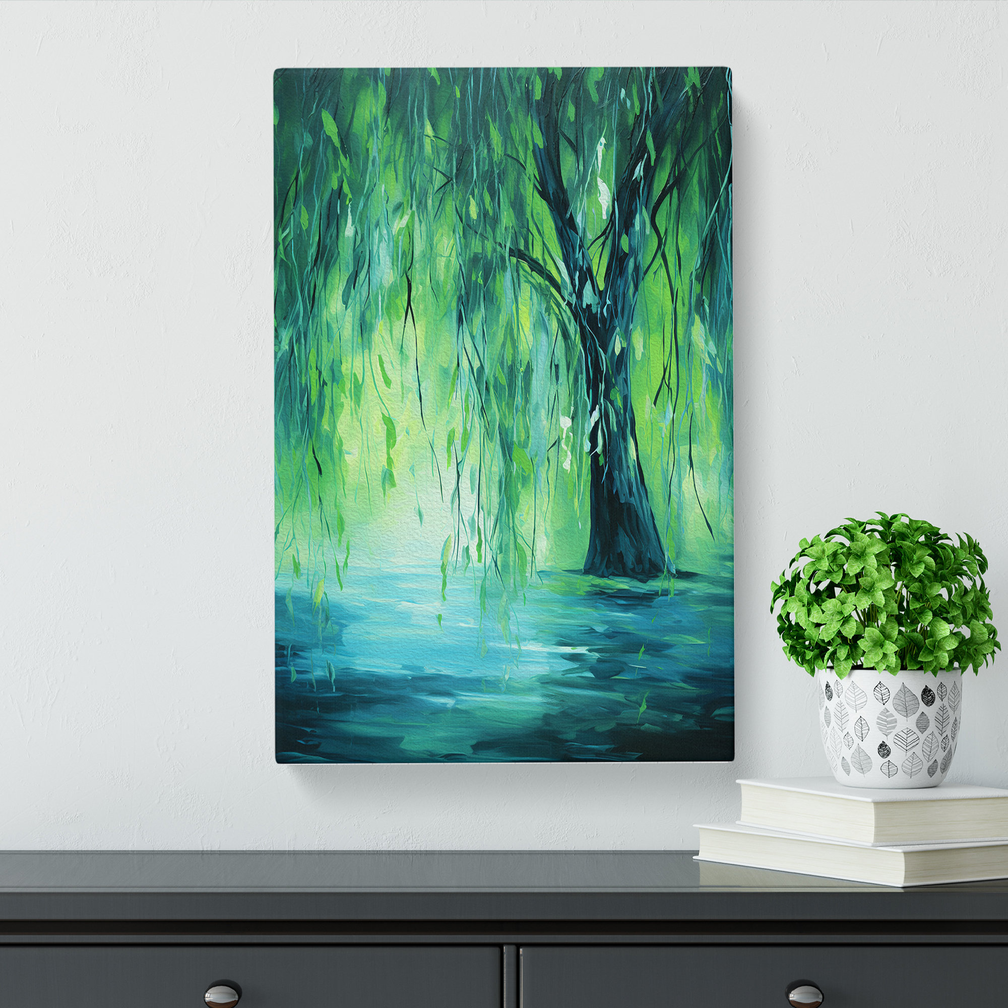 Marlow Home Co. Weeping Willow Abstract - Print | Wayfair.co.uk