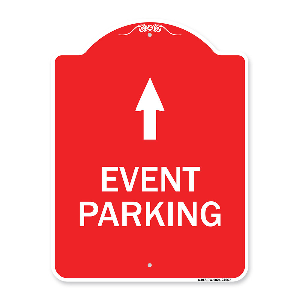 Signmission Designer Series Sign - Event Parking Only (With Upper Left ...