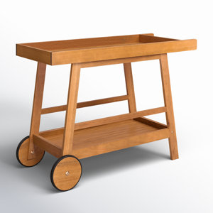 AllModern Terrace Solid Wood Bar Cart & Reviews | Wayfair