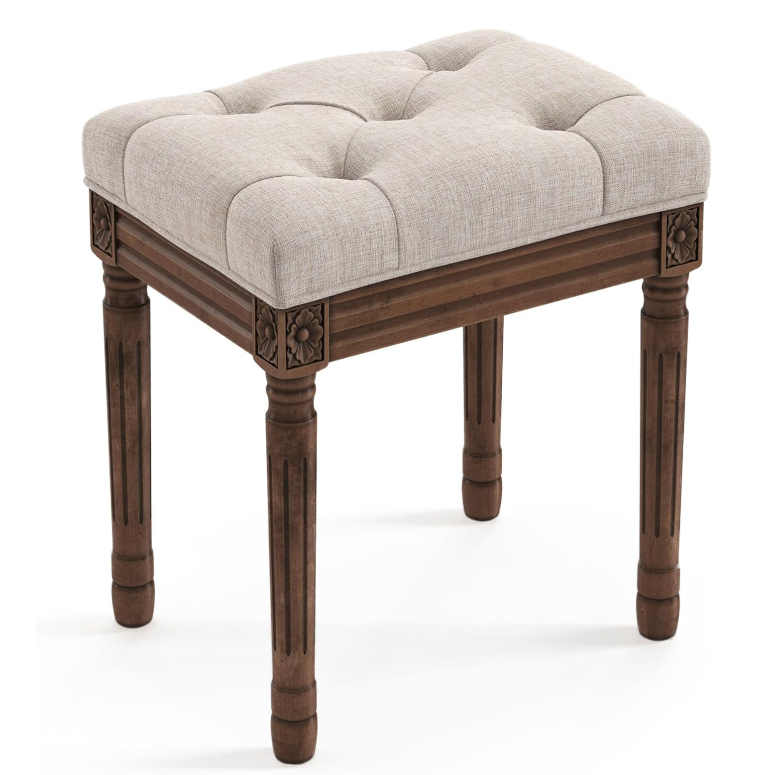 Ophelia & Co. Upholstered Fabric Vanity Bench Seat, Makeup Stools For ...