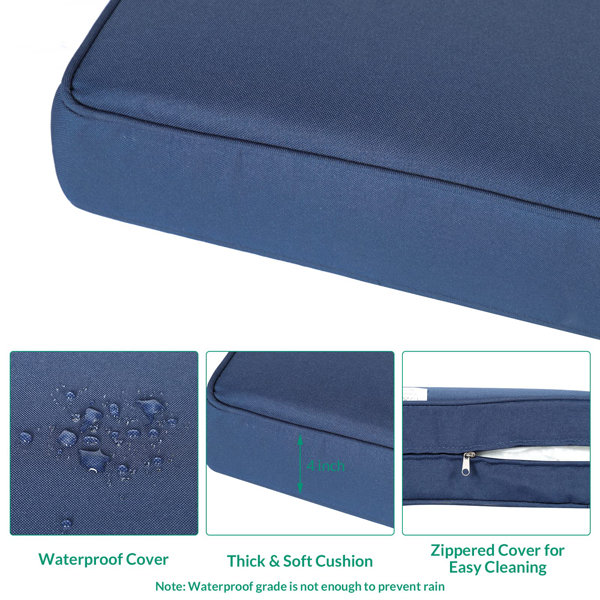 Vivijason Outdoor Wicker Rocking Chair, Patio Rattan Rocker Chair With ...