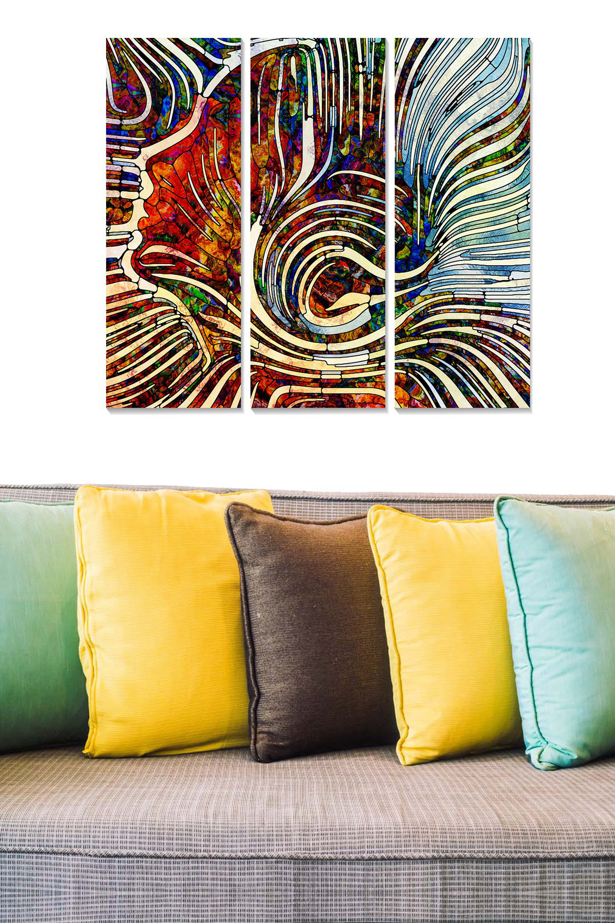 East Urban Home 3 Piece Wrapped Canvas Graphic Art Set | Wayfair