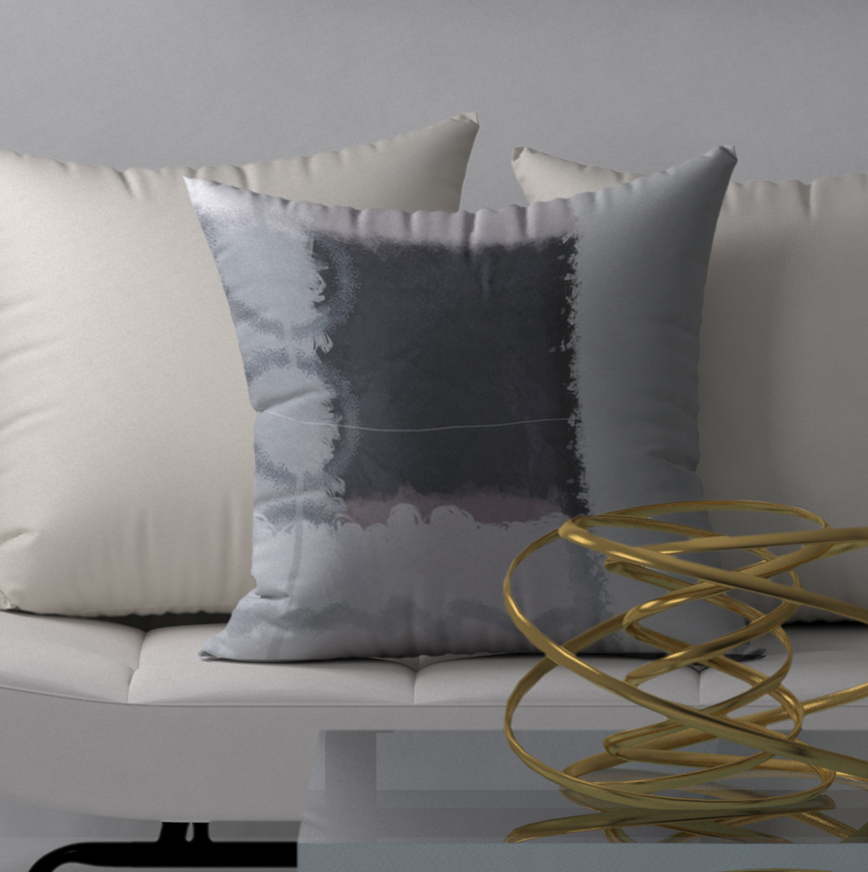 LeRoi Products Alert Glamorous Decorative Square Pillow Cover & Insert ...