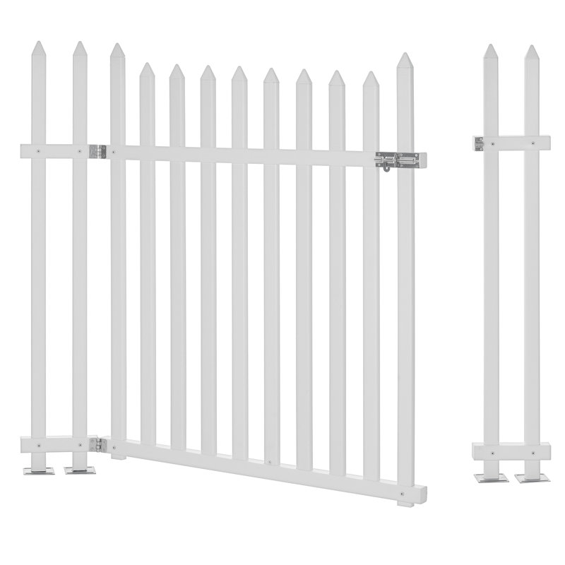 Garpans 44" H x 52" W Vinyl Gate & Reviews | Wayfair