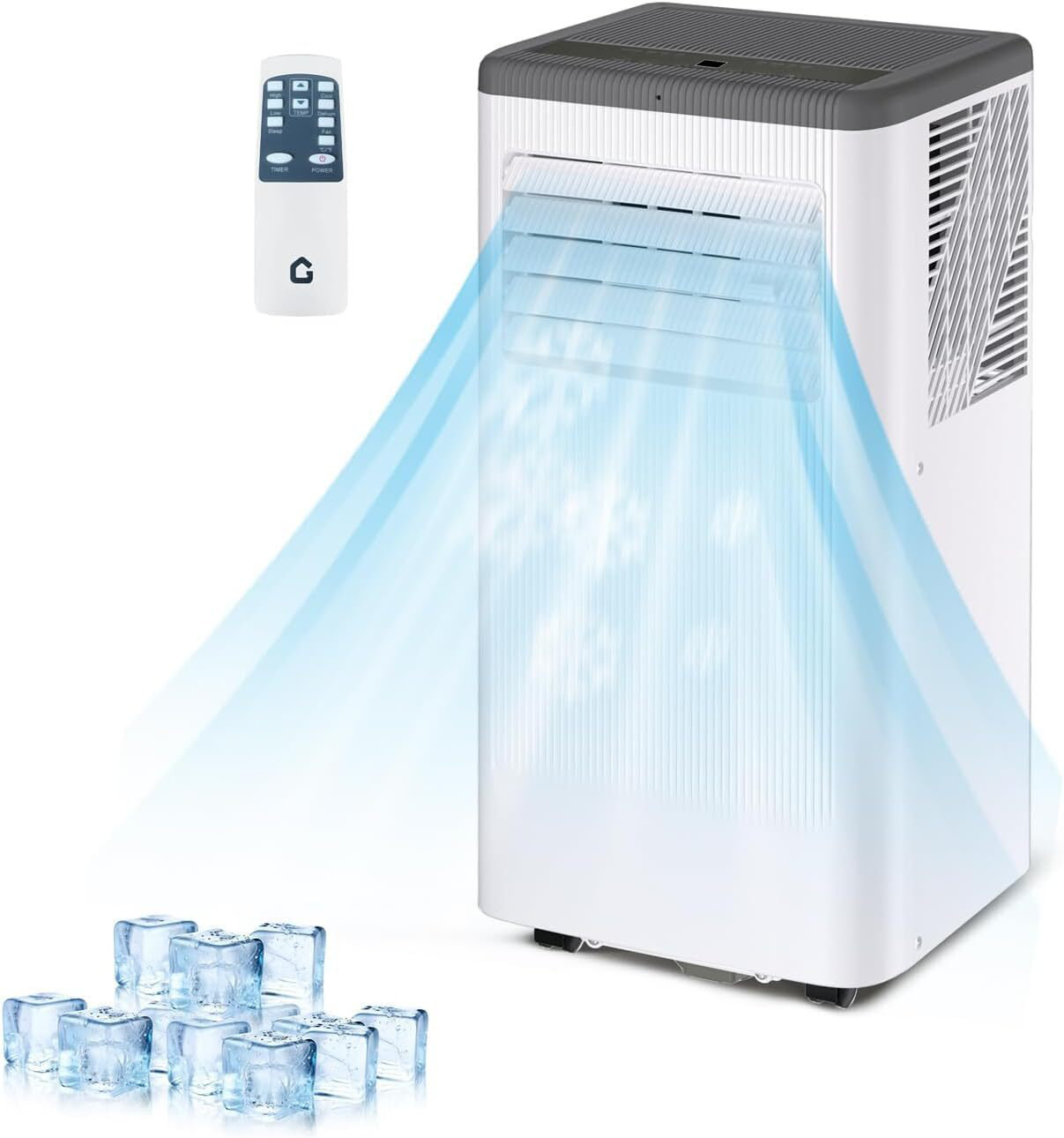 GarveeTech 8000 BTU Cooling/Fan/Dry 3 IN 1 Portable Ac Unit, For Room ...