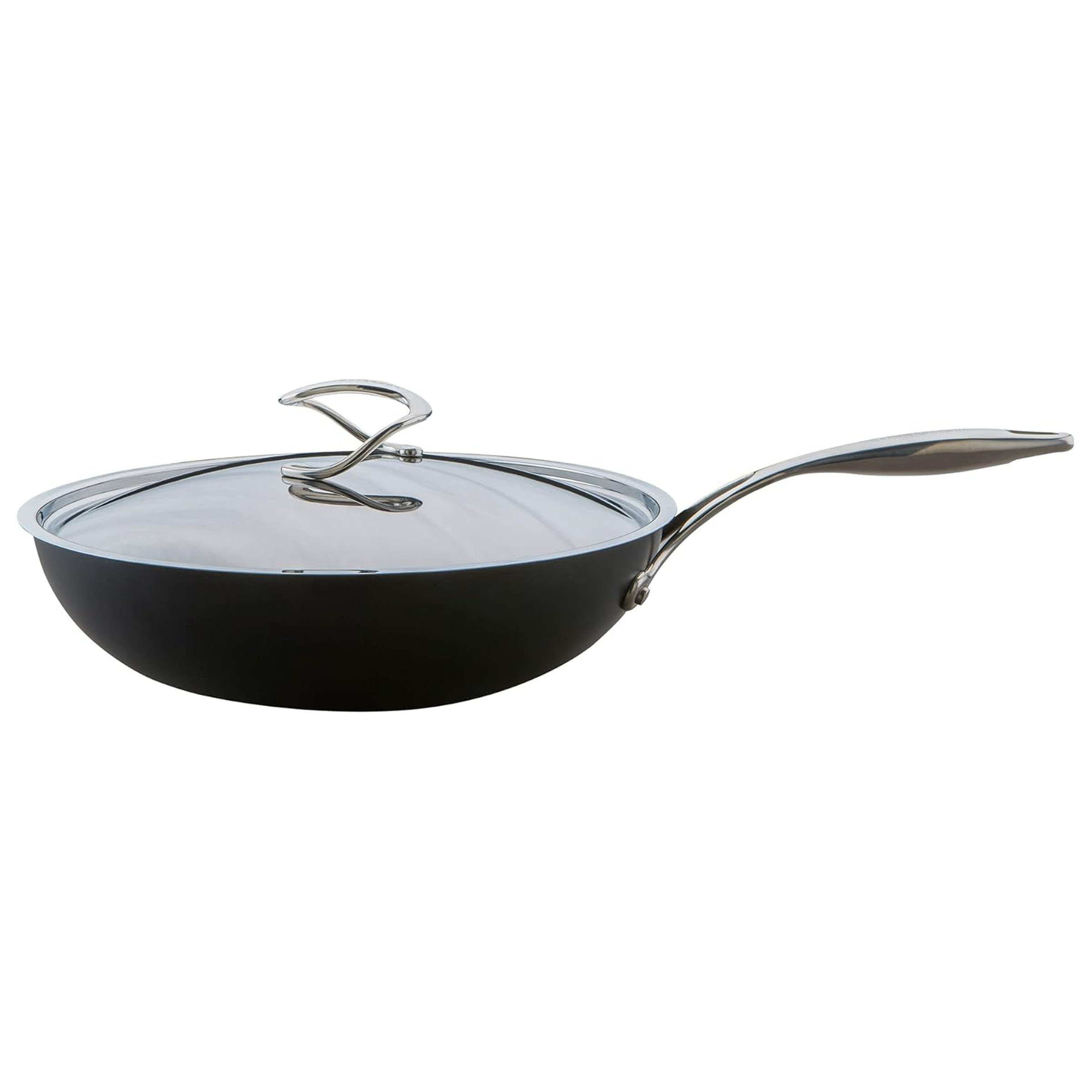 Circulon Meyer Circulon Style Hard Anodised Non Stick Stirfry with Lid ...