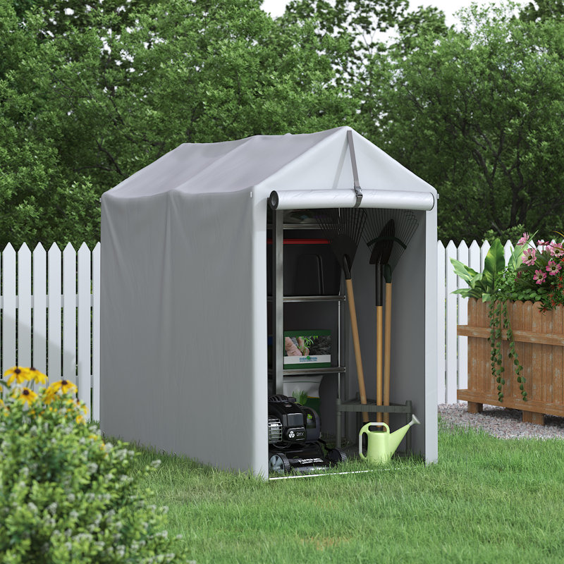 Homall 3 ft. 1 in. W x 5 ft. 10 in. D Portable Storage Shed & Reviews ...
