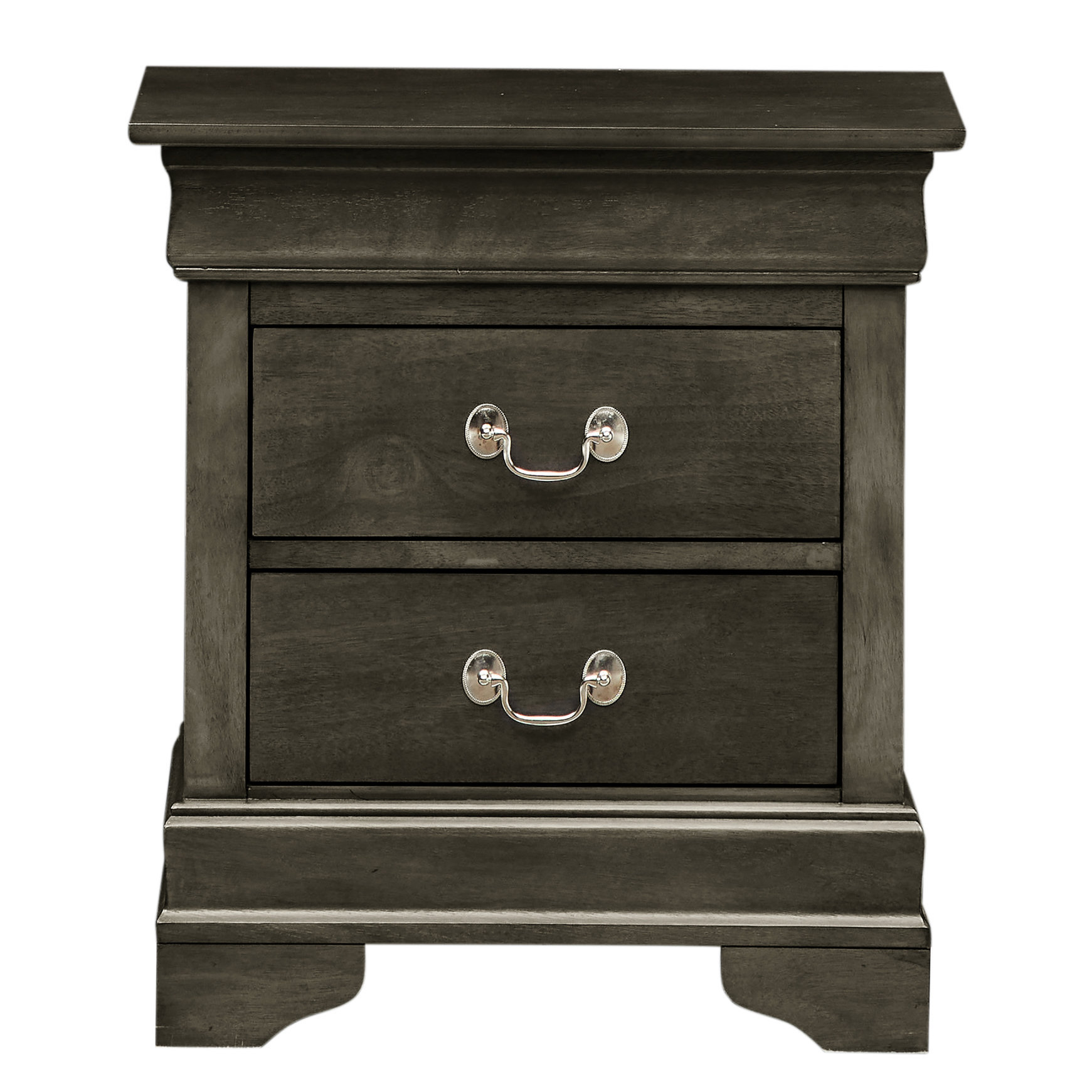 Red Barrel Studio® Elegant Gray Nightstand With Drawer Storage - Ideal ...
