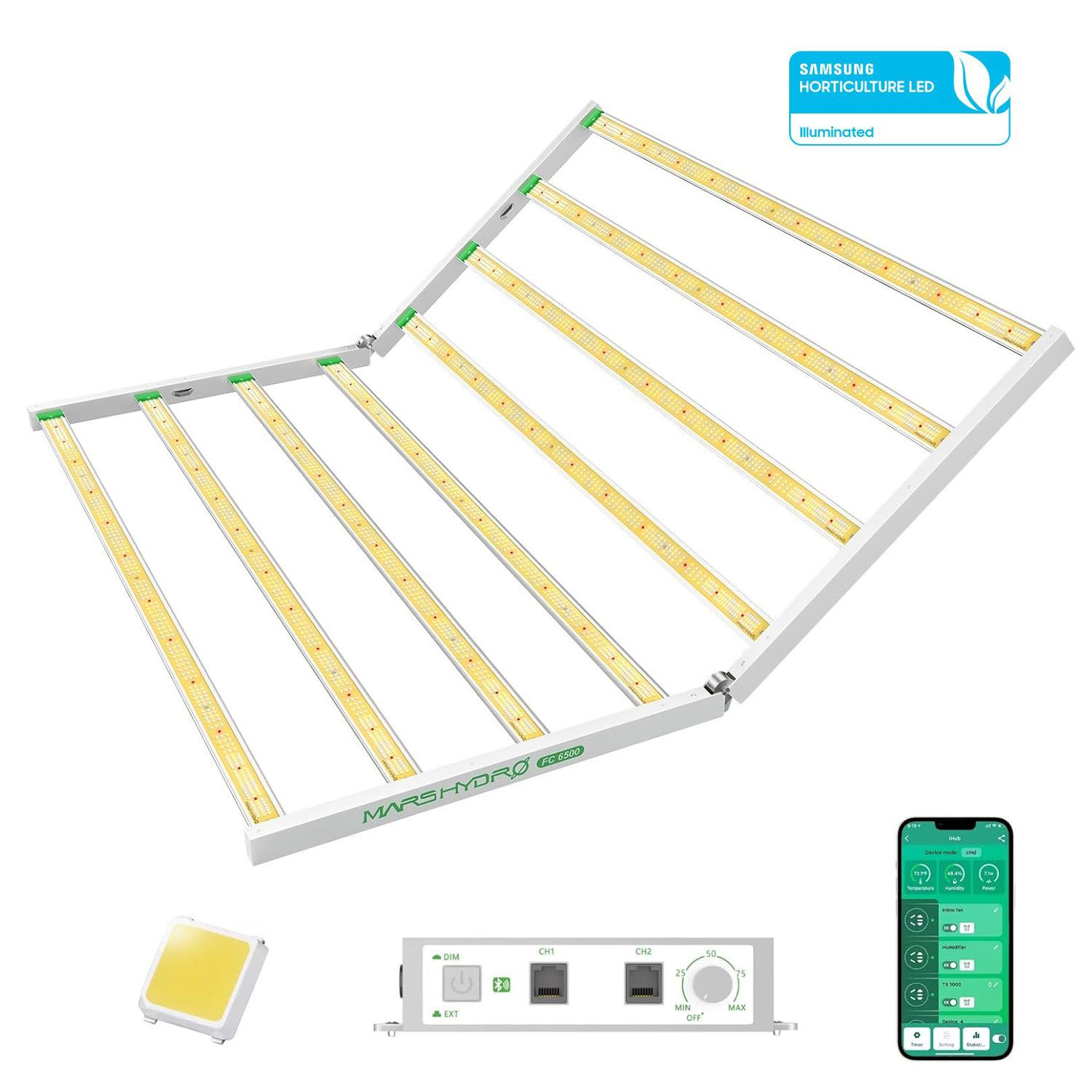 Mars Hydro FC6500 LED Full Spectrum Bar Grow Light Samsung LM301B ...