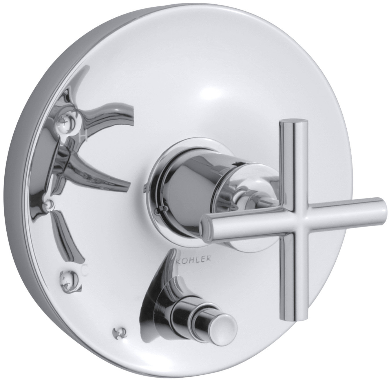 Kohler Purist® Rite-Temp Pressure-Balancing Valve Trim with Cross ...